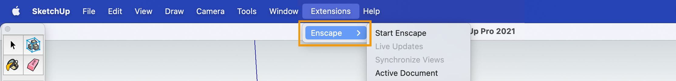 Enable Enscape - Enscape