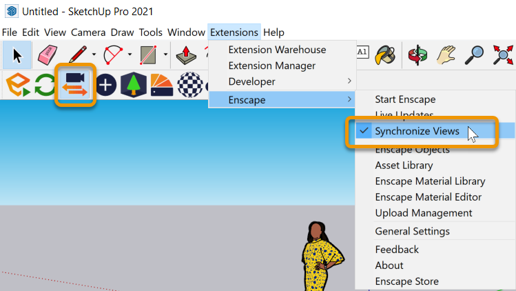 Live Updates and Synchronize Views - Enscape